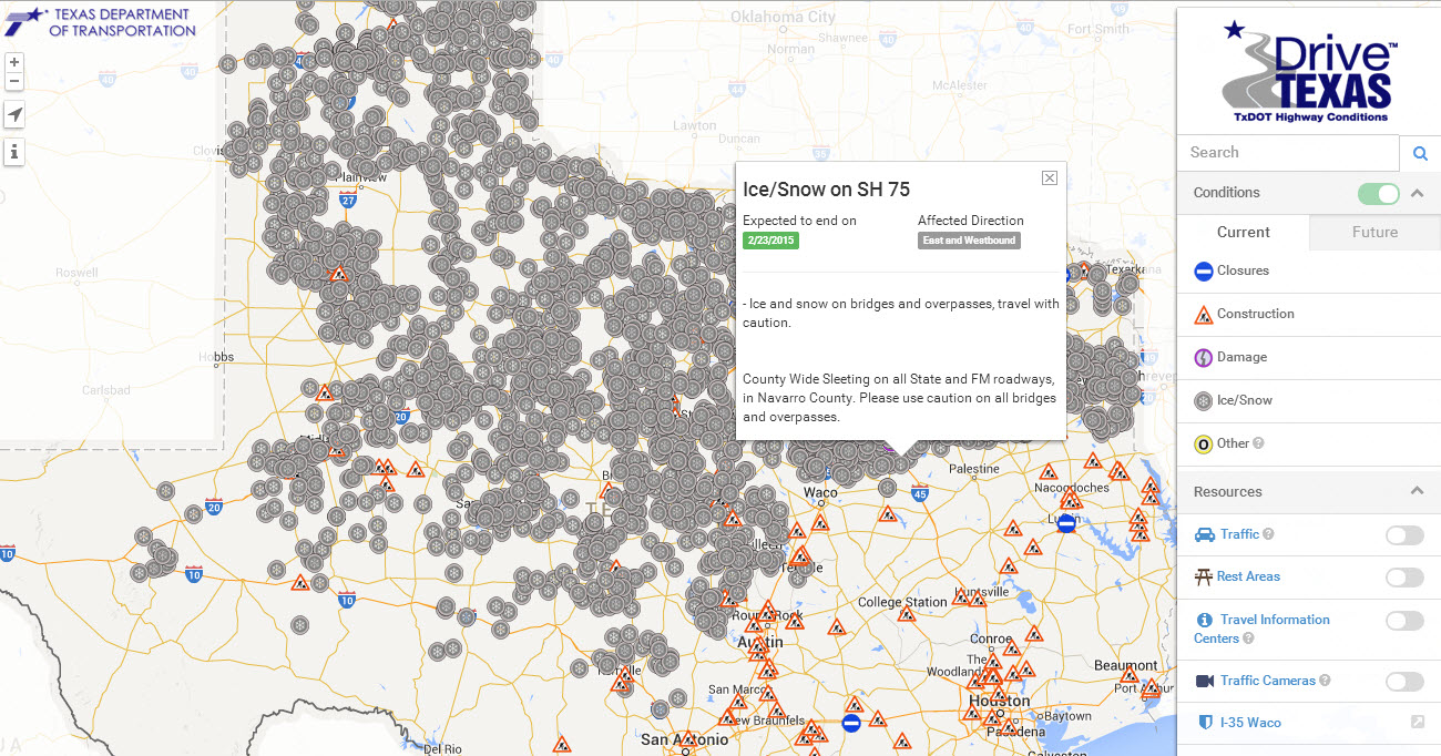 Online Application Provides Real-Time Information on Road Conditions