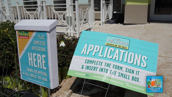 Putting the finishing touches on Pollo Tropical in Kingwood