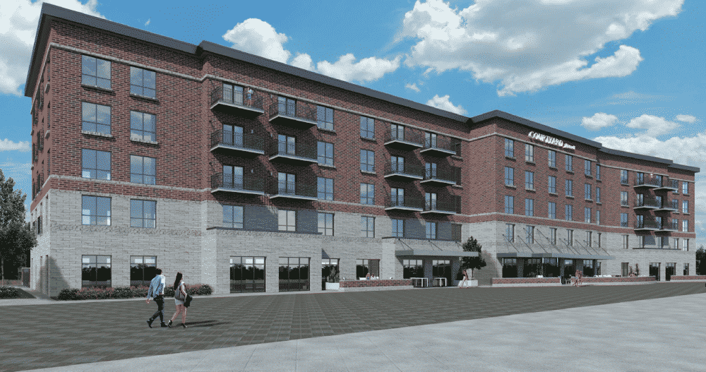 New five-story, 144-room Courtyard by Marriott Hotel breaks ground at ...